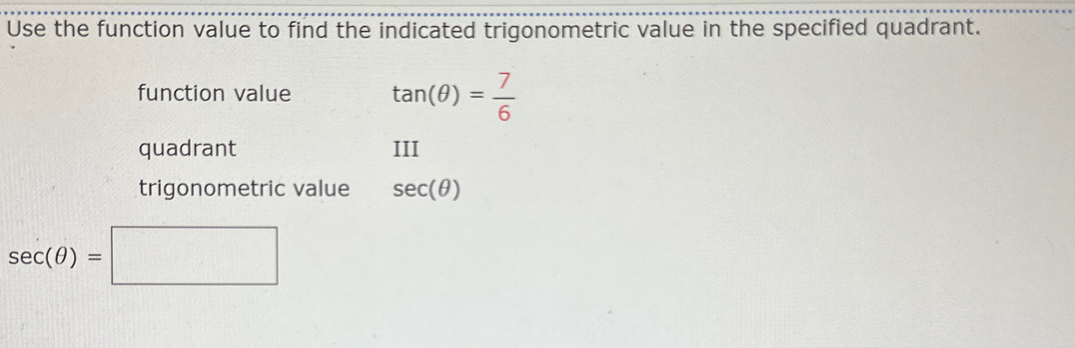 Solved Use the function value to find the indicated | Chegg.com