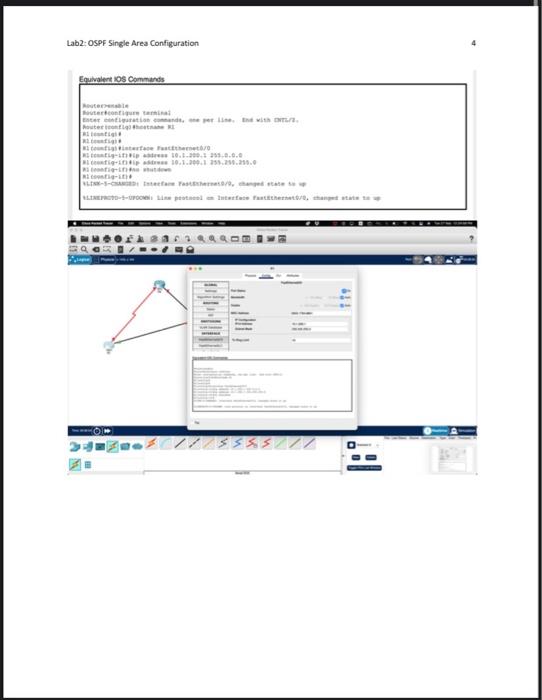 Solved Lab2 O5pf Single Area Configuration 1 Selecting