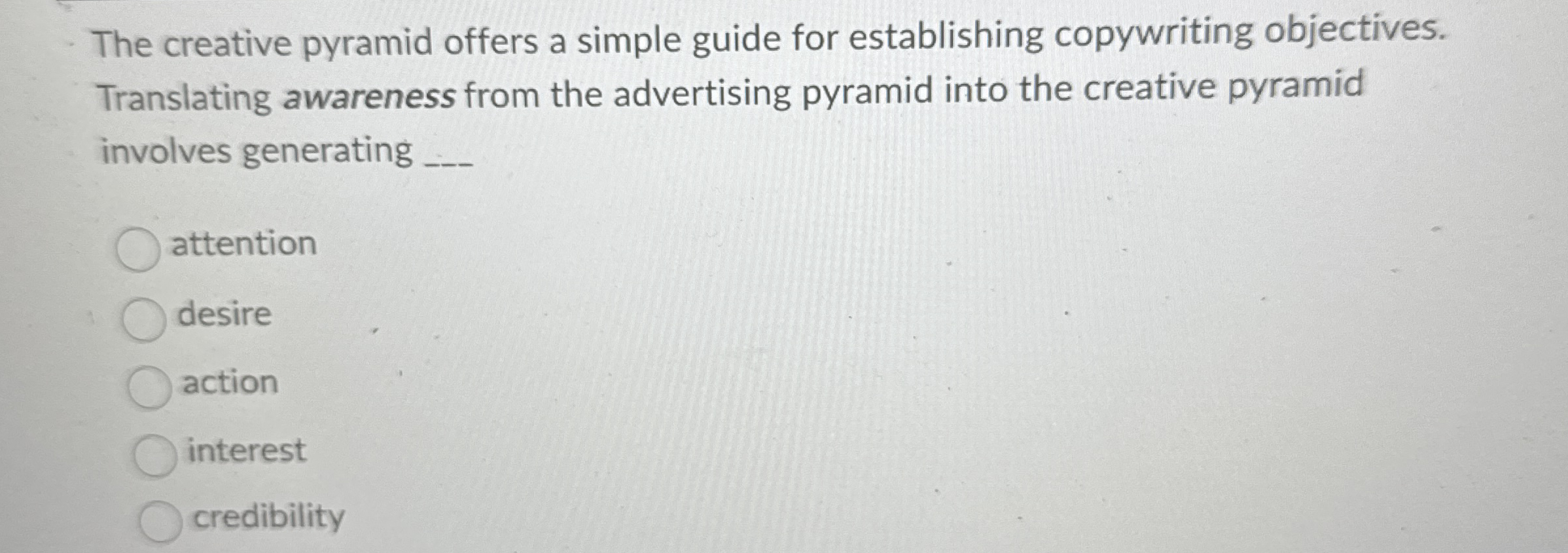 Solved The creative pyramid offers a simple guide for | Chegg.com