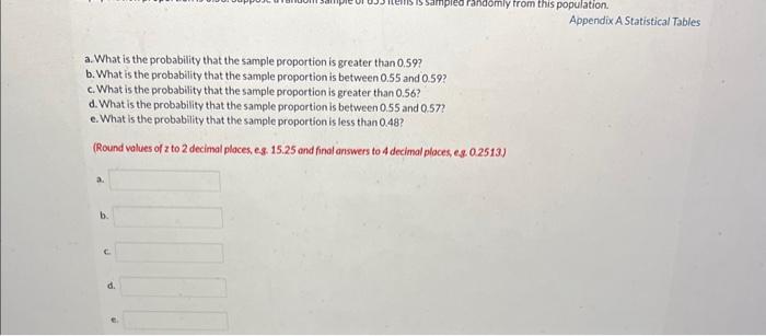 Solved Appendix A Statistical Tables a. What is the | Chegg.com