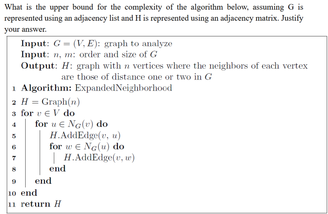Solved by an EXPERT How will the upper bound of the algorithm be O(n^2) | Chegg.com