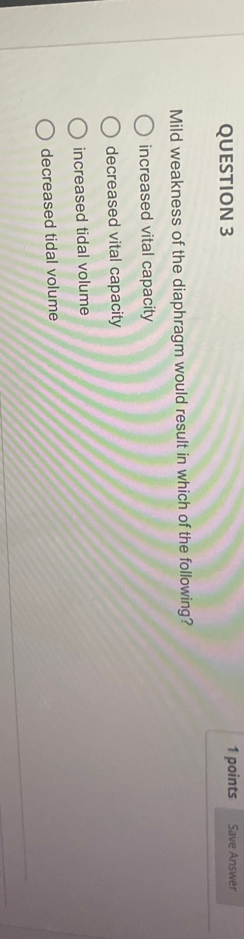 Solved QUESTION 31 ﻿pointsSave AnswerMild weakness of the | Chegg.com