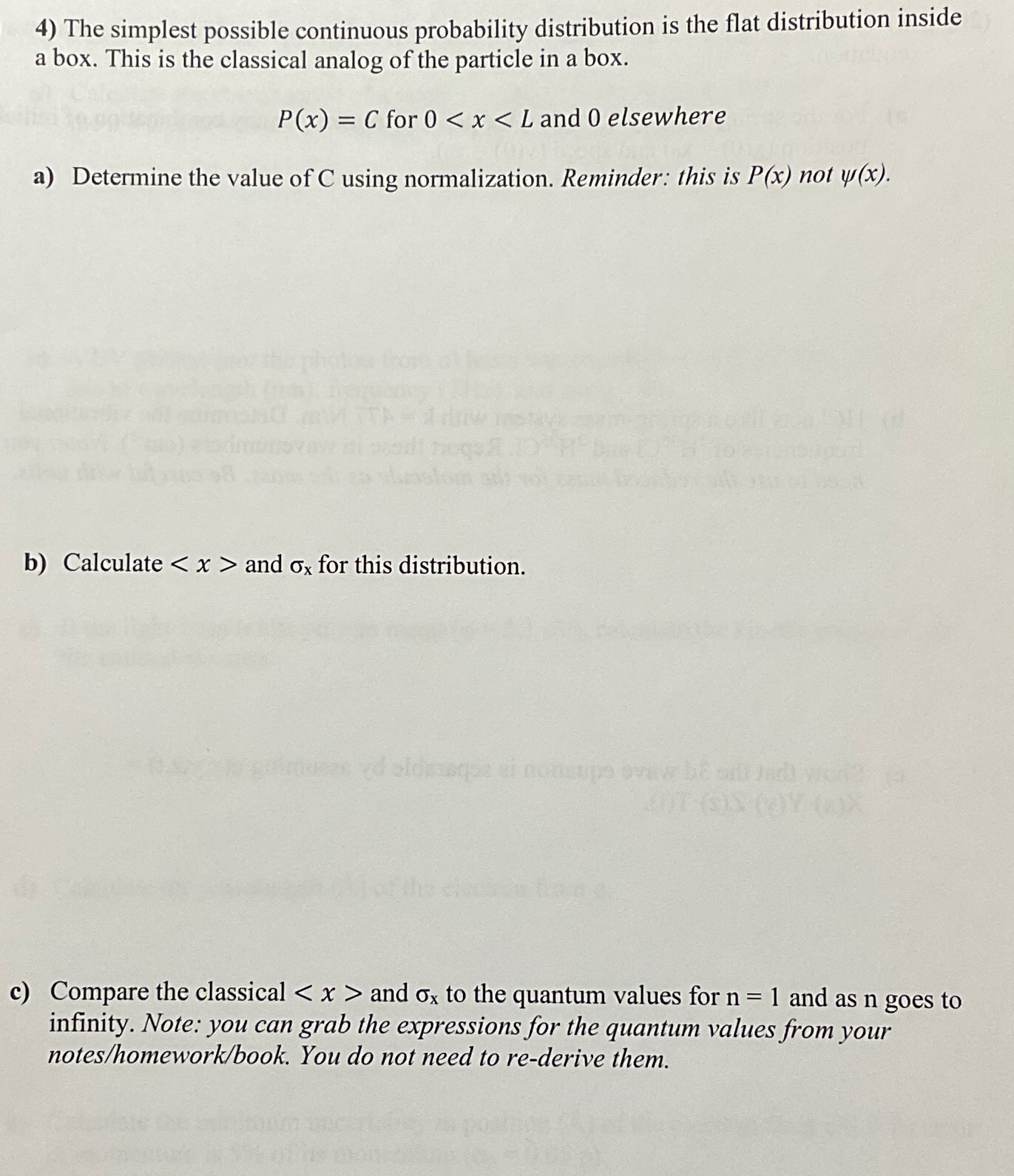 Solved The simplest possible continuous probability | Chegg.com