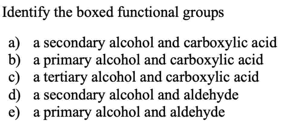 Solved Identify the boxed functional groupsa) ﻿a secondary | Chegg.com