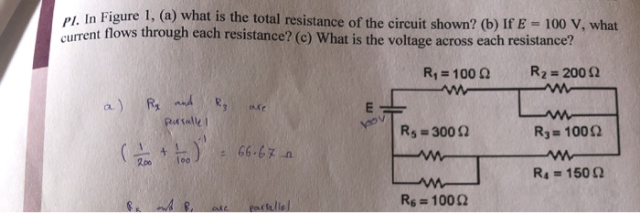 Solved pt In Figure 1, (a) what is the total resistance of | Chegg.com
