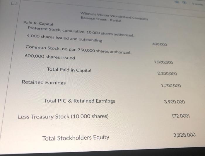 Solved 1. how many shares of common stock are outstanding? | Chegg.com