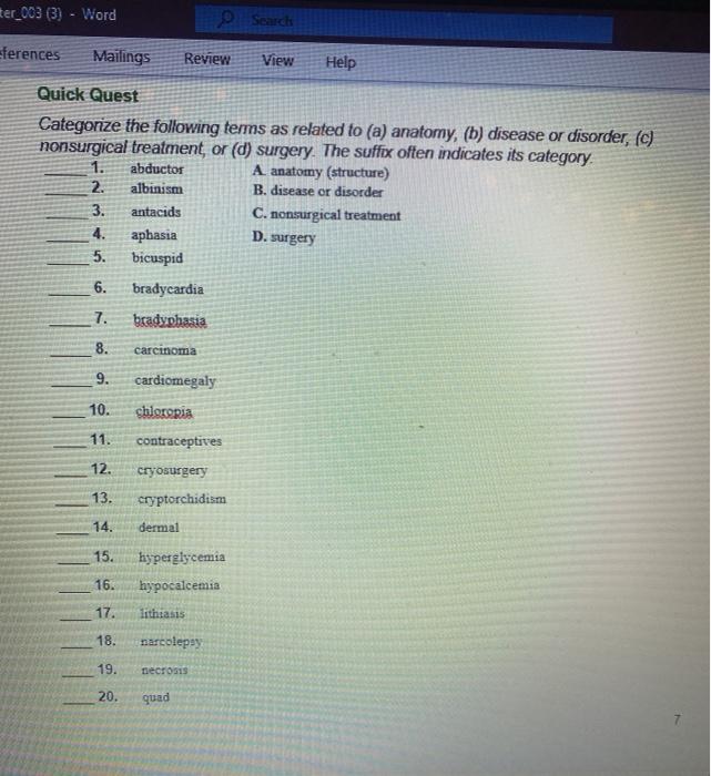 Solved Writing Combining Forms Write Combining Foms For The