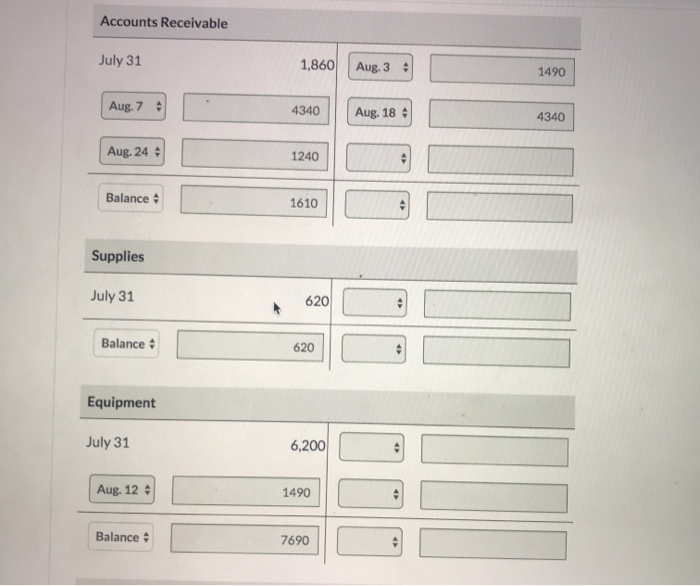 Solved Your answer is correct. Using T-accounts, enter the | Chegg.com