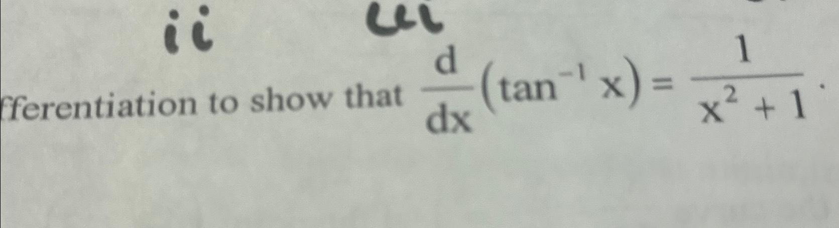 Solved Use implicit differentiation to show that | Chegg.com Solved Use implicit differentiation to show that | Chegg.com