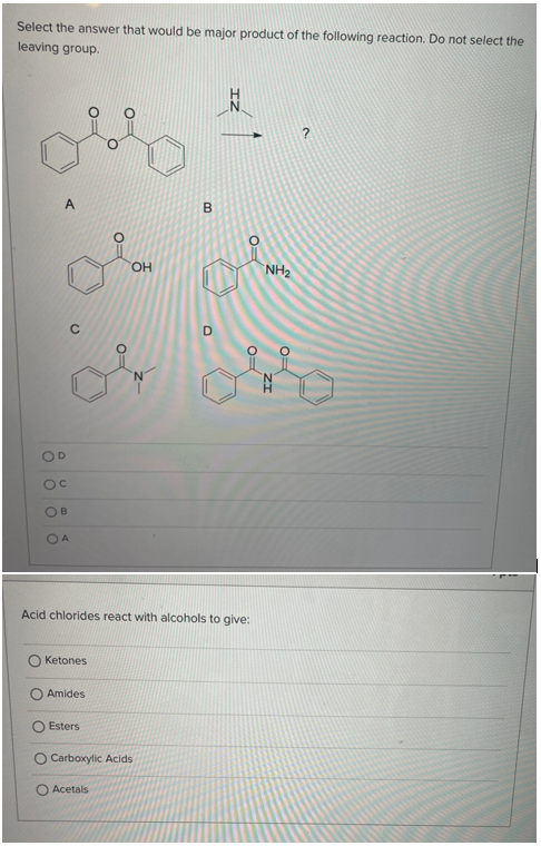 Solved Acid chlorides react with alcohols to | Chegg.com