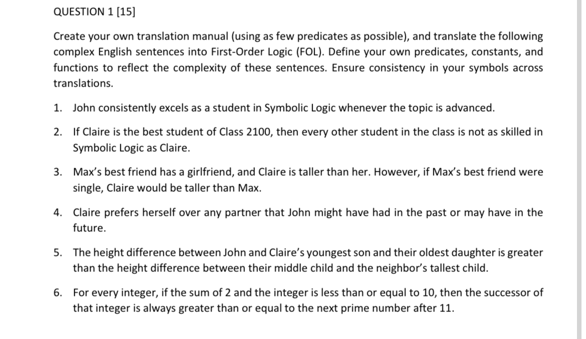 Solved QUESTION 1 [15]Create your own translation manual | Chegg.com