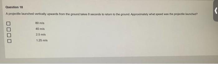 Solved A projectile launched vertically upwards from the | Chegg.com