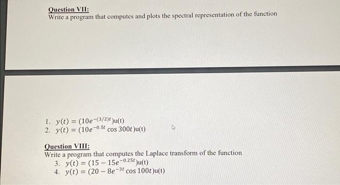 Solved Question Vii Write A Program That Computes And Plots 