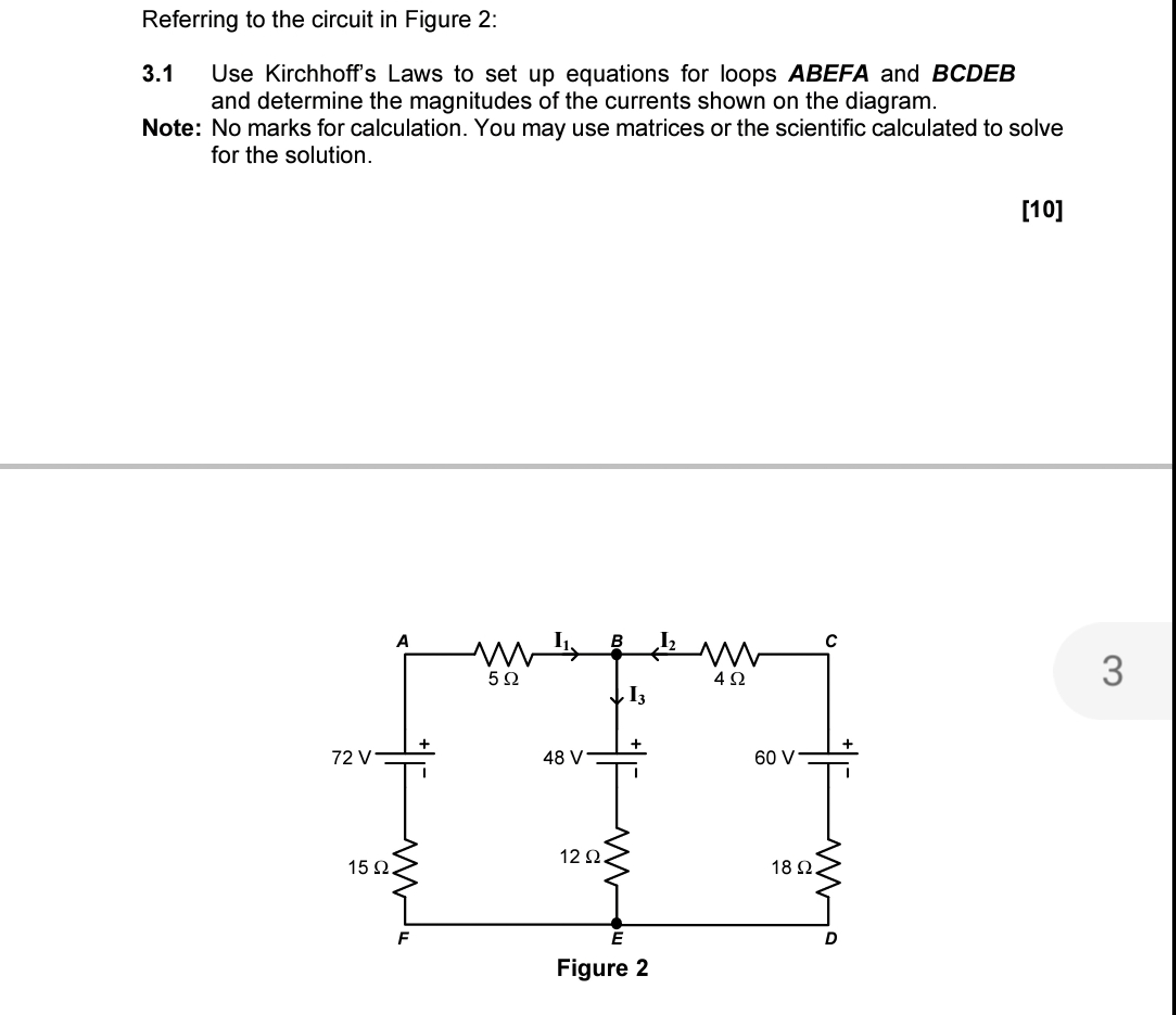 Solved Referring to the circuit in Figure 2:3.1 ﻿Use | Chegg.com