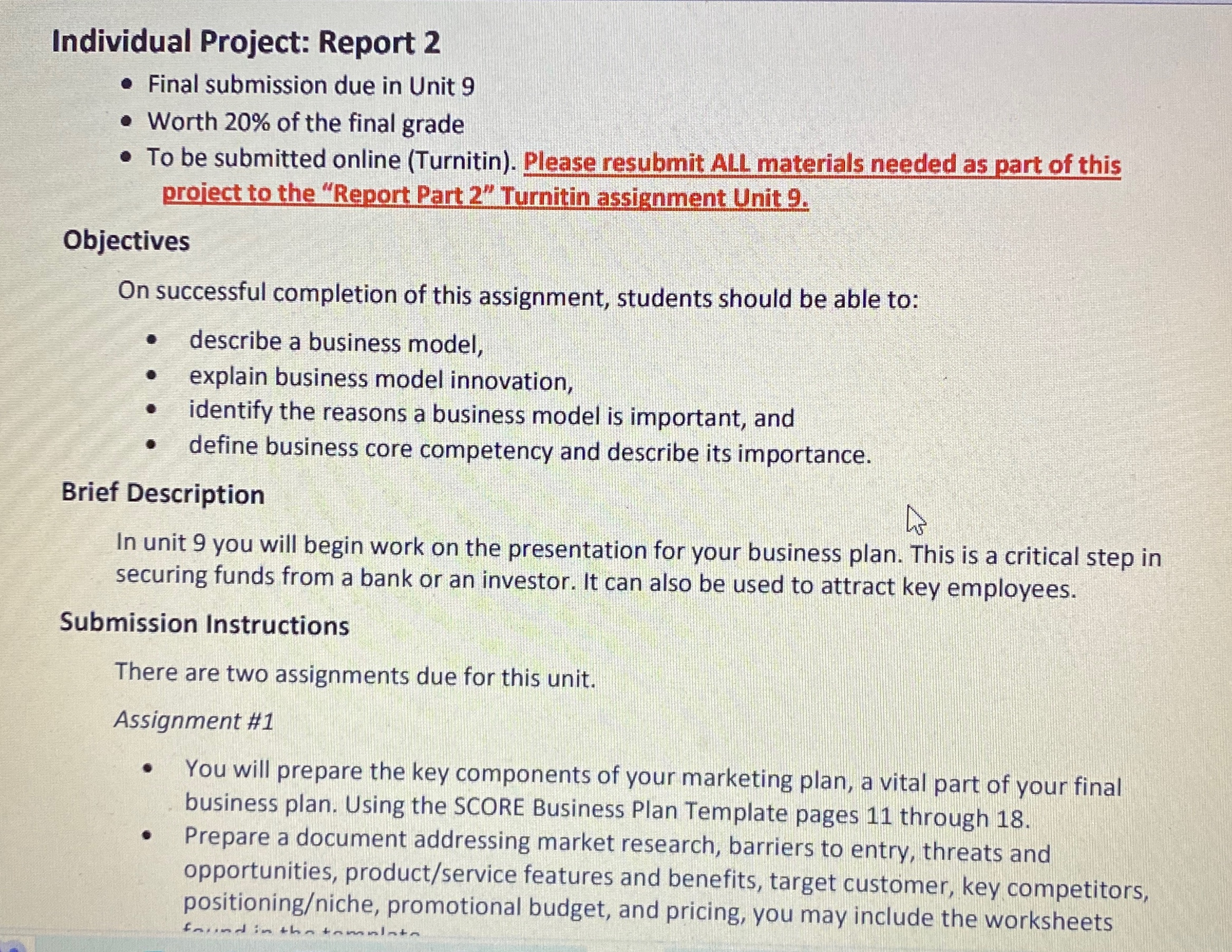Solved Individual Project: Report 2Final submission due in | Chegg.com