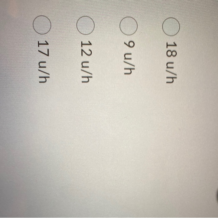 Solved Question 20 (1 point) How many units per hour this | Chegg.com