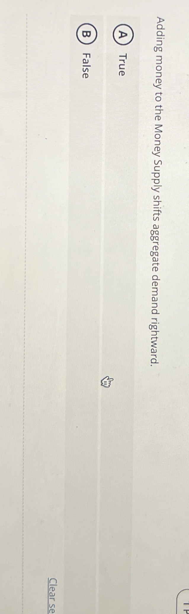 Solved Adding money to the Money Supply shifts aggregate | Chegg.com