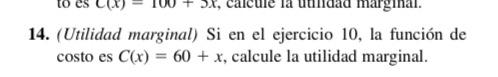 Solved 10. (Ingreso marginal) Si la ecuación de demanda es | Chegg.com