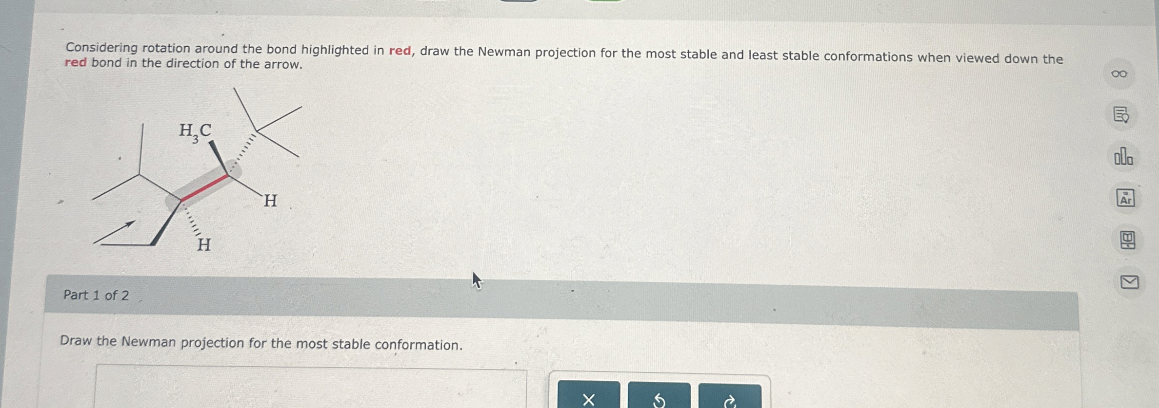 Solved Considering rotation around the bond highlighted in | Chegg.com