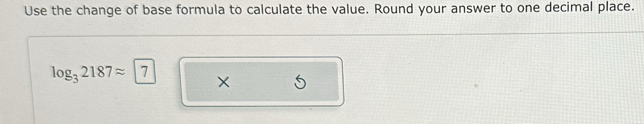 Solved Use the change of base formula to calculate the | Chegg.com