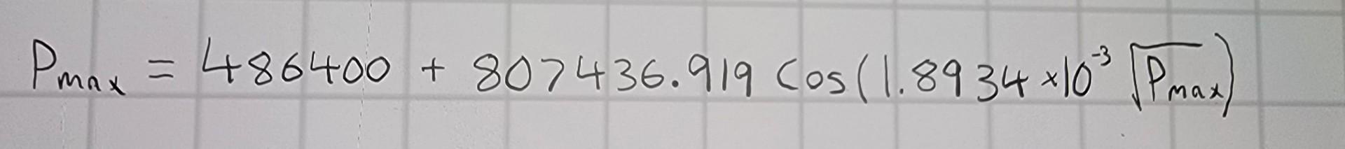 Solved Please show me step by step how to solve for Pmax in | Chegg.com