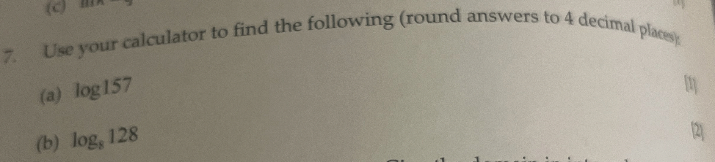 Solved Use your calculator to find the following (round | Chegg.com
