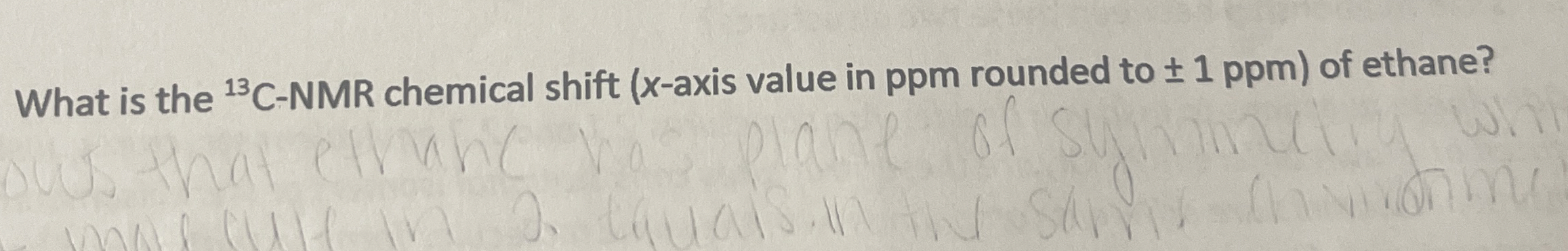What is the 13C-NMR chemical shift ( x-axis value in | Chegg.com