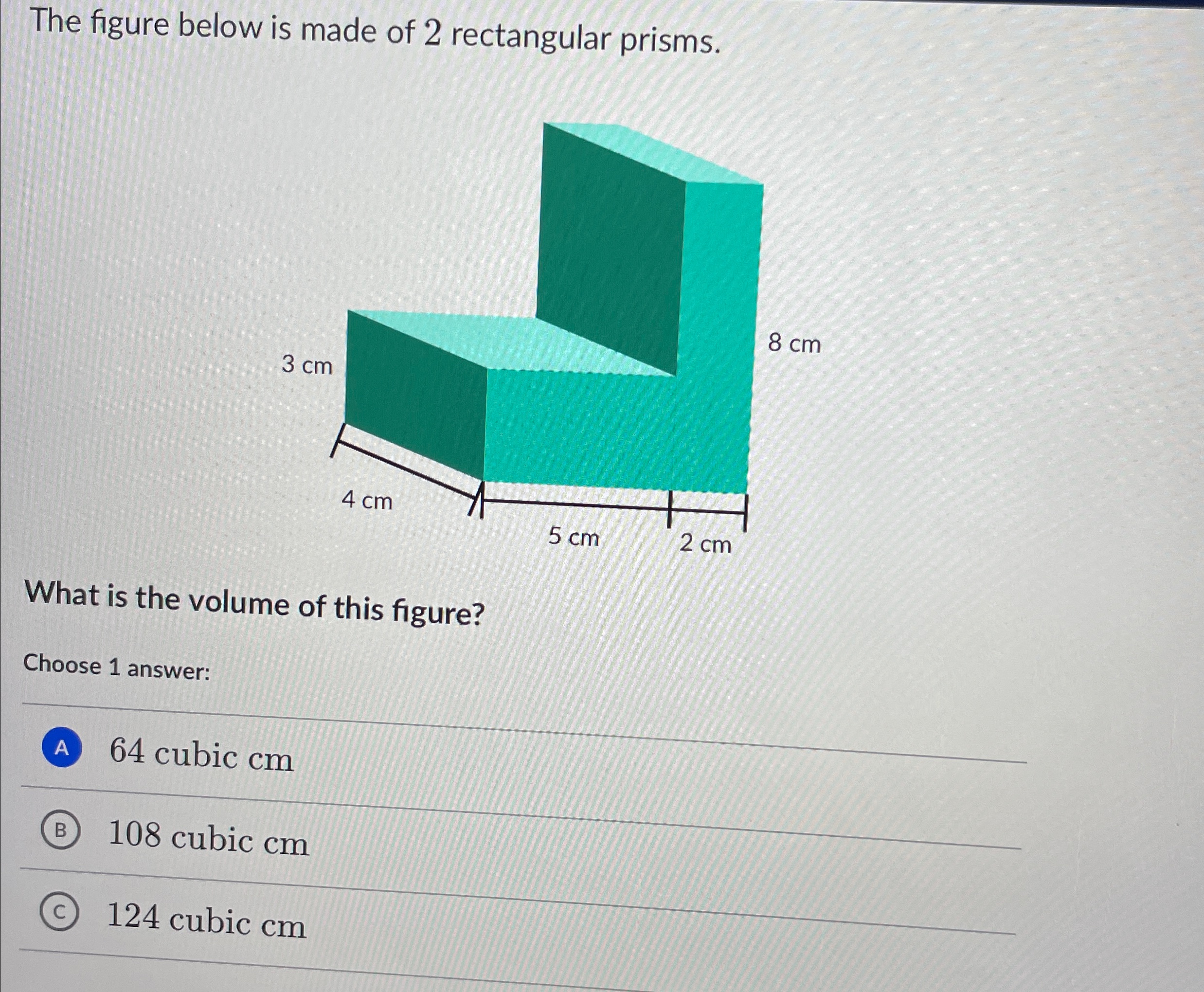 Solved The figure below is made of 2 ﻿rectangular | Chegg.com