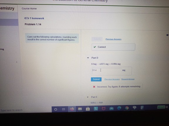 Solved emistry Course Home | Chegg.com