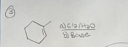 Solved a) O3 He2S(1)(2) a) MEPBA b) H3O+a) Cl2/H2O b) Base | Chegg.com
