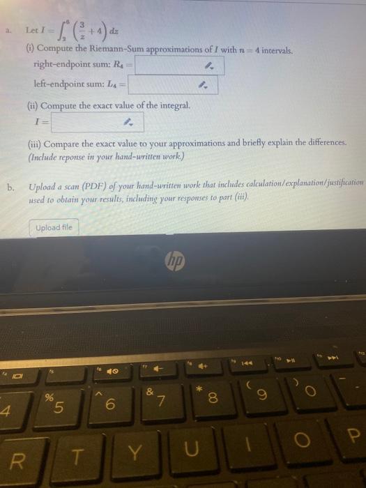 Solved a Let I 1-S (+1) a (i) Compute the Riemann-Sum | Chegg.com Solved a Let I 1-S (+1) a (i) Compute the Riemann-Sum | Chegg.com