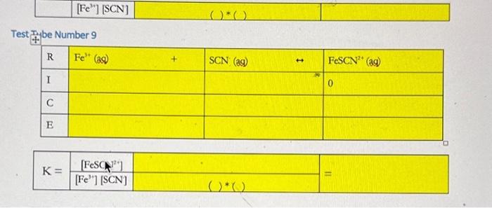 1. Calculate the total volume for test tubes 6 to 9 . | Chegg.com