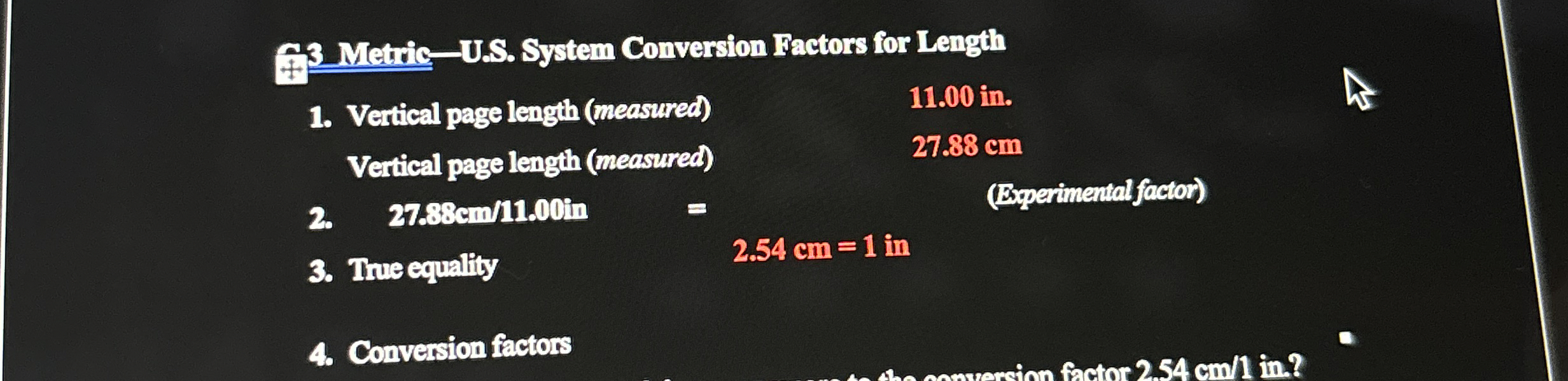 Solved Metric-U.S. ﻿System Conversion Factors for | Chegg.com