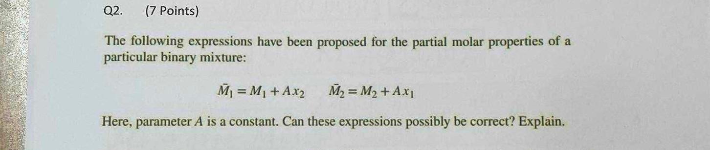 Solved The following expressions have been proposed for the | Chegg.com