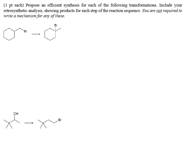 Solved Propose an efficient synthesis for each of the | Chegg.com