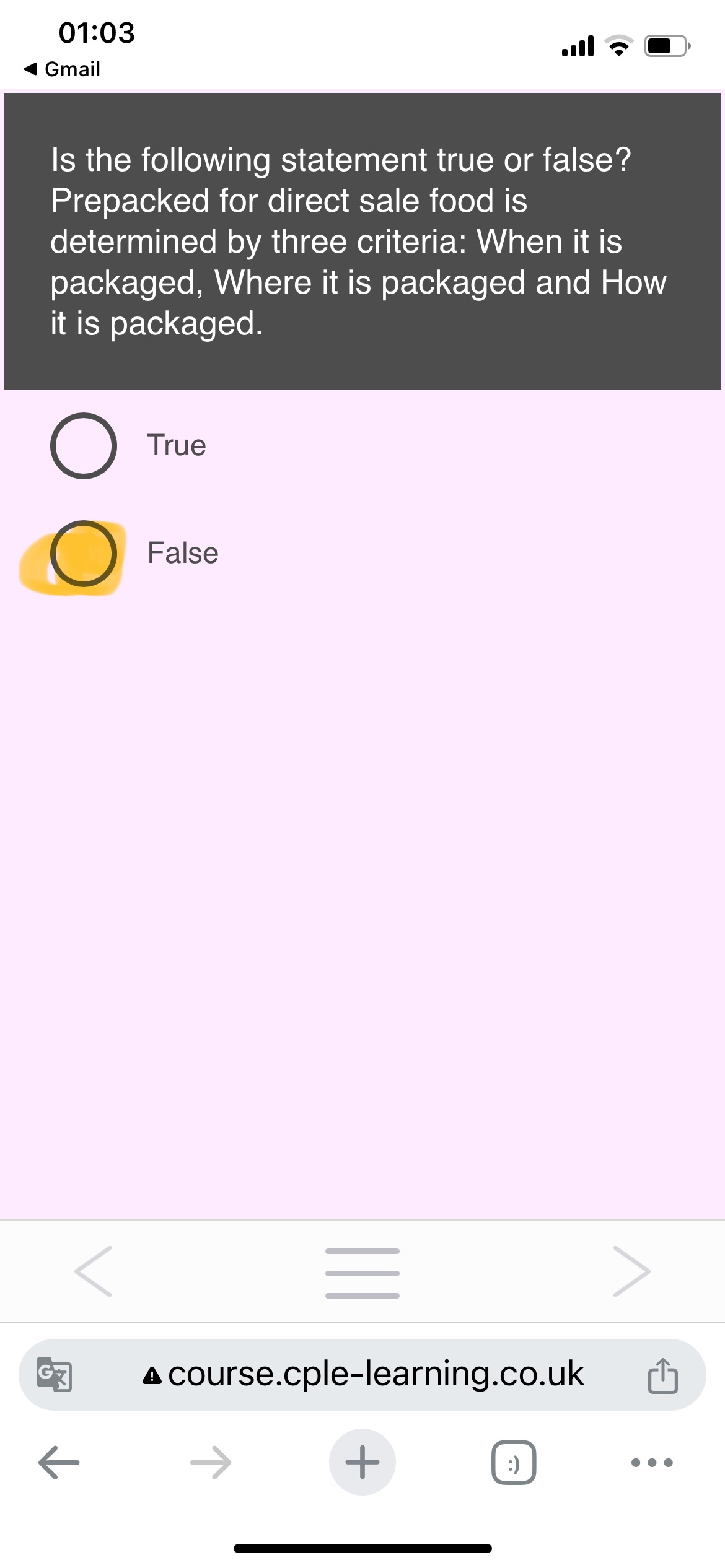 Solved Is the following statement true or false?Prepacked | Chegg.com