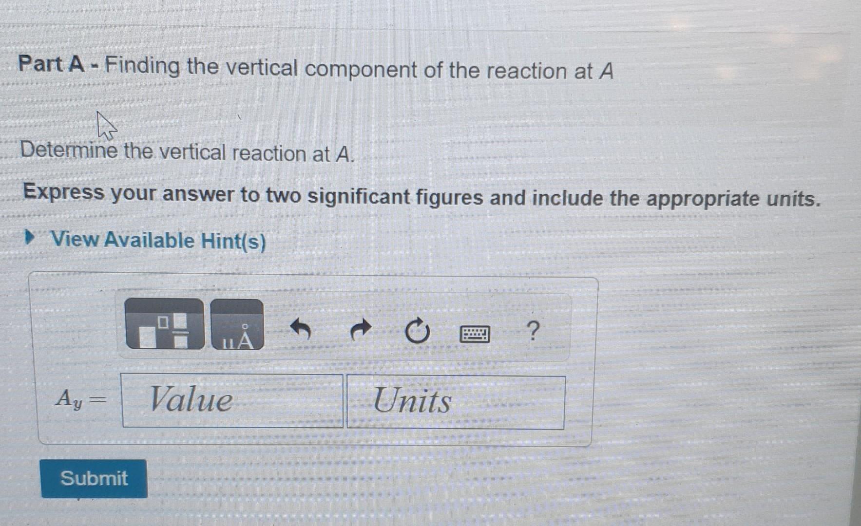 Solved Learning Goal: To determine the reaction forces at | Chegg.com