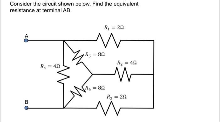 Solved Consider the circuit shown below. Find the equivalent | Chegg.com