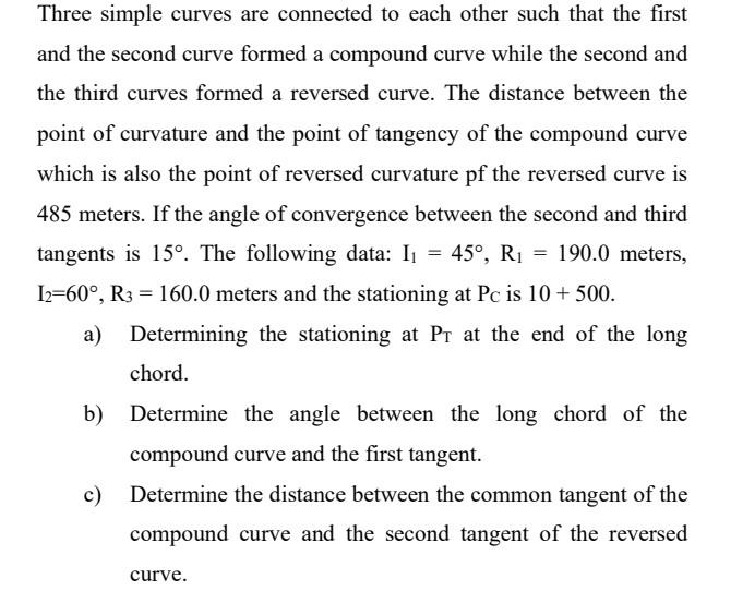 Solved Three simple curves are connected to each other such | Chegg.com
