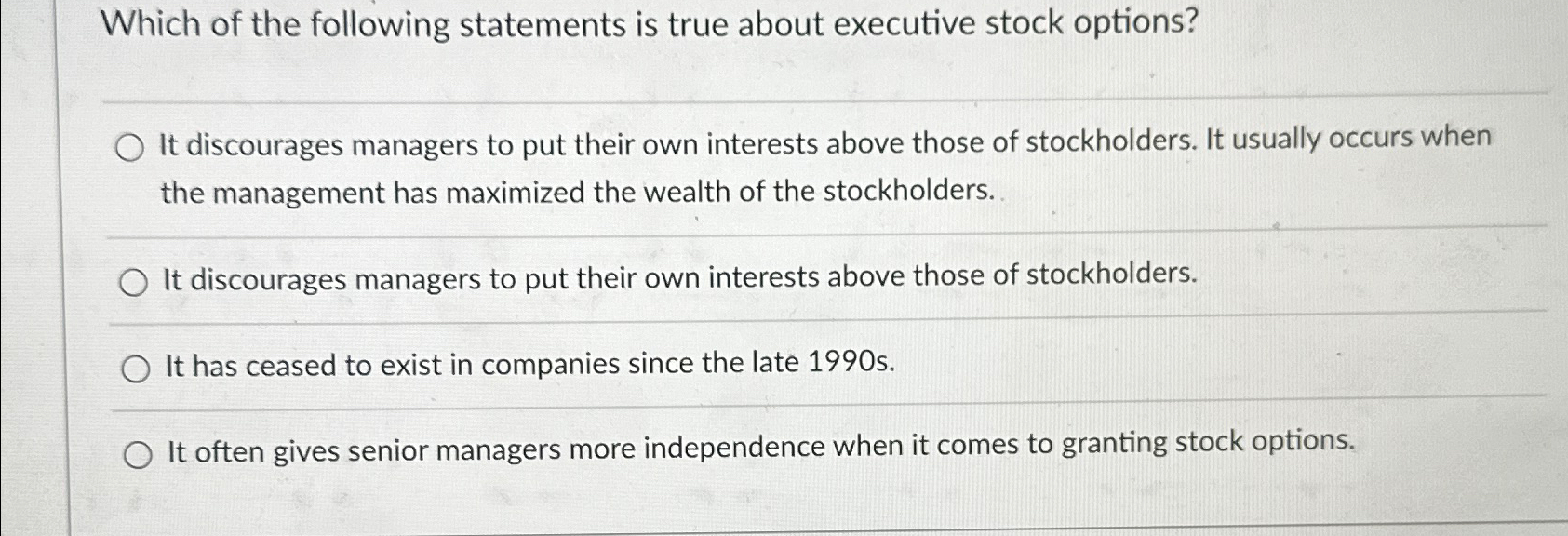Solved Which of the following statements is true about | Chegg.com