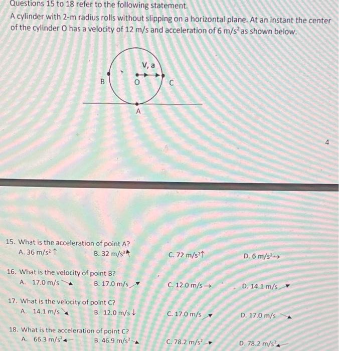 Solved Questions 15 to 18 refer to the following statement. | Chegg.com