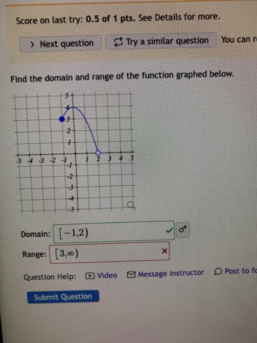 Solved Score on last try: 0.5 of 1 pts. See Details for | Chegg.com