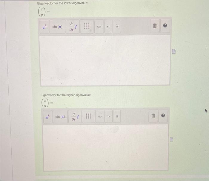 Solved Format: - Enter eigenvalues separated by a comma. - | Chegg.com