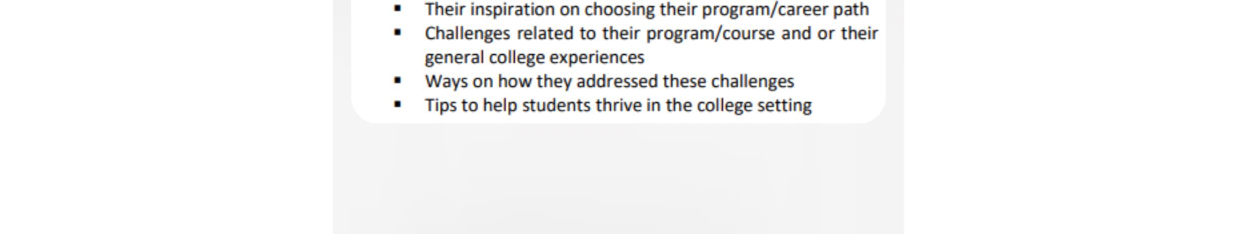 Solved 1. ﻿Your inspiration on choosing Your program/career | Chegg.com