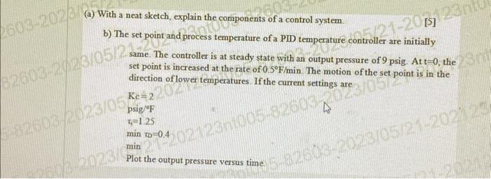 Solved (a) With a neat sketch, explain the components of a | Chegg.com