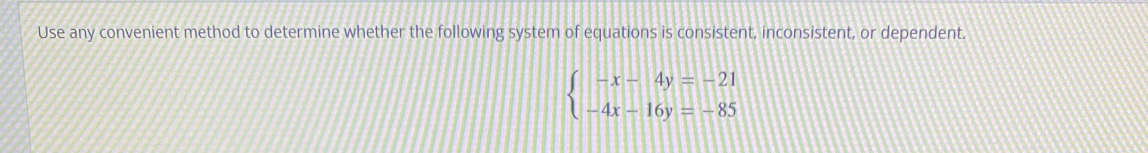 Solved Use any convenient method to determine whether the | Chegg.com