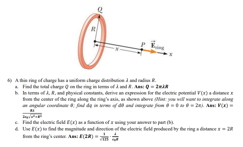 Solved Electric Potential & Potential Energy. Please solve | Chegg.com