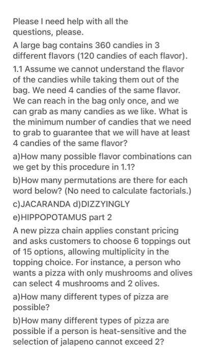 Solved Please I need help with all the questions, please. A | Chegg.com