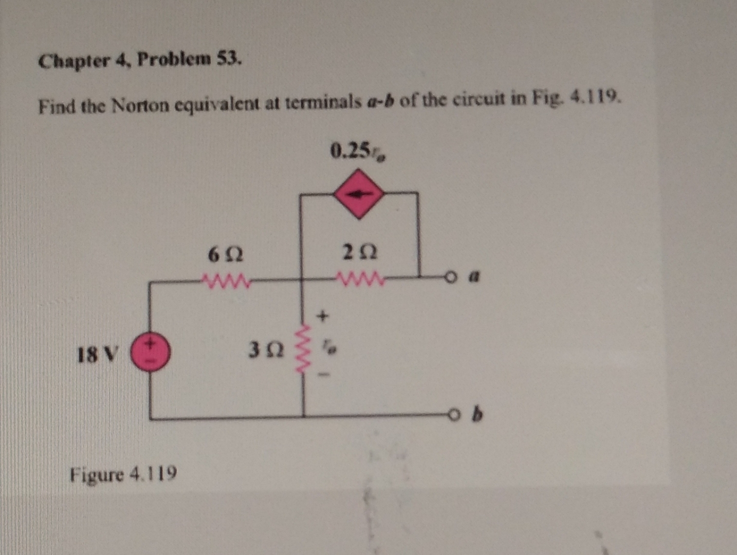 Solved Chapter 4, ﻿Problem 53.Find the Norton equivalent at | Chegg.com