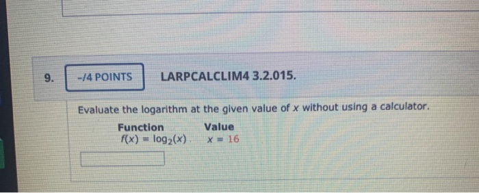 Solved -14 POINTS LARPCALCLIM4 3.2.015. Evaluate the | Chegg.com